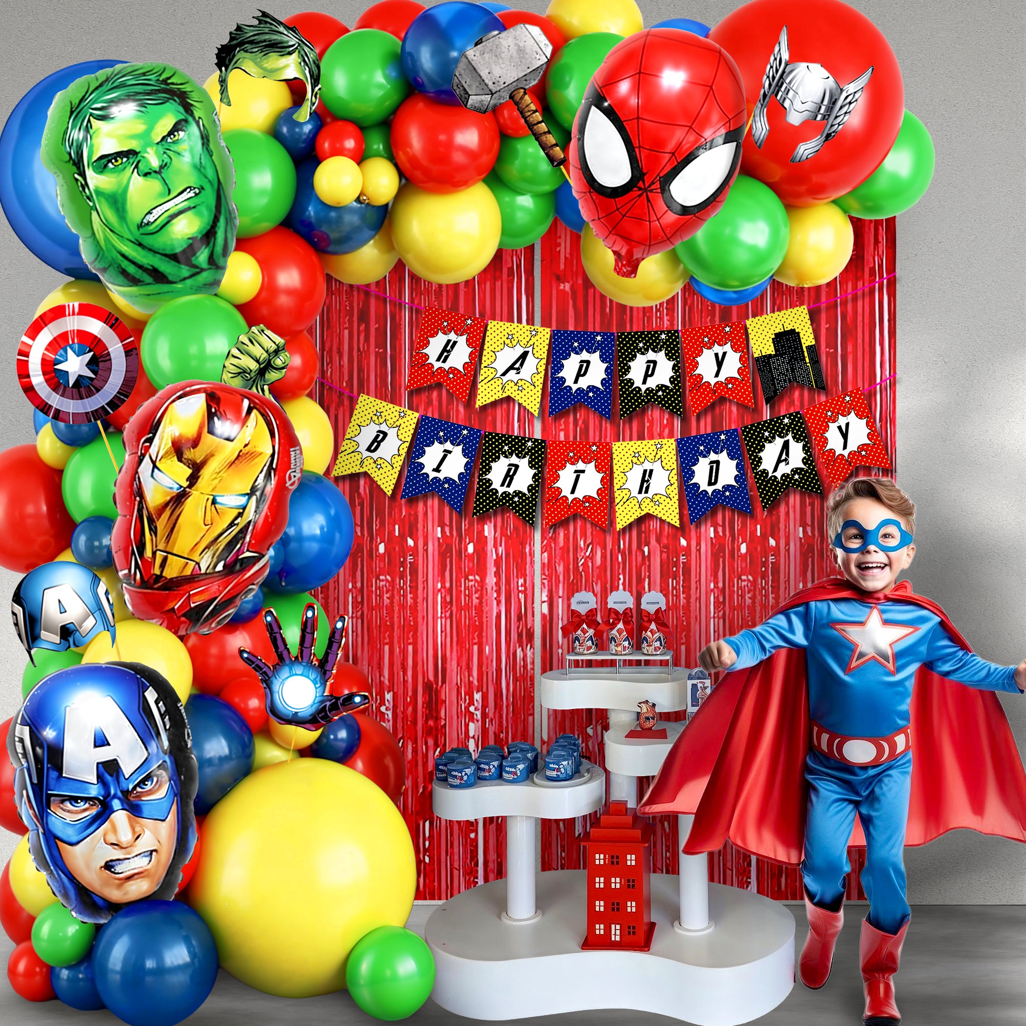 Superhero Birthday Decorations Kit - 35pcs – PartyPropz