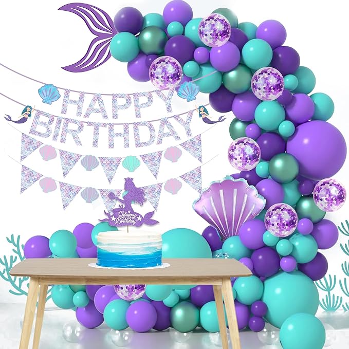 Mermaid Theme Party Decorations A Birthday Splash Party Fit For A