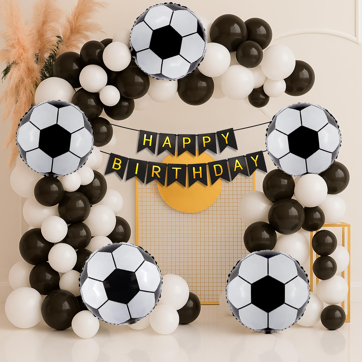 Football Theme Birthday Decoration Kit – 56 Pcs | Soccer Balloons & Ba ...
